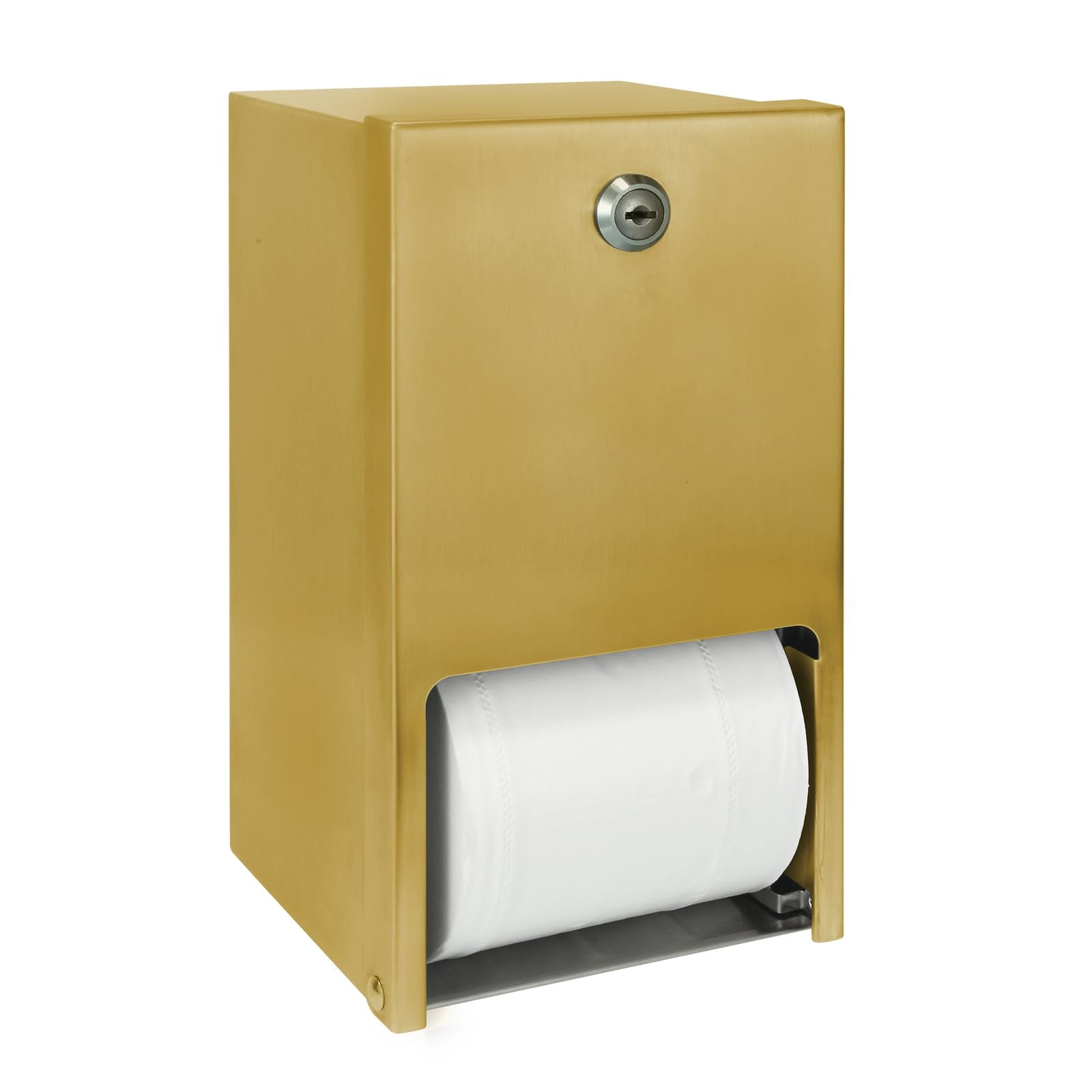 2 Roll Stainless Steelmercial Toilet Paper Dispenser Heavy Duty Wall ...