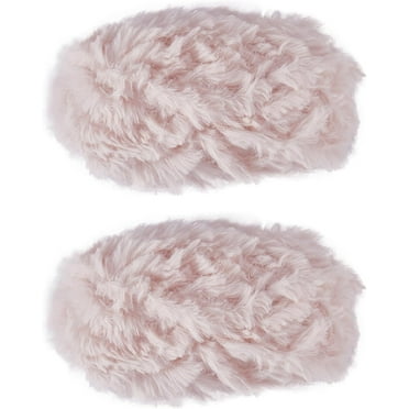 NICEEC 2 Skeins Super Soft Fur Yarn Chunky Fluffy Faux Fur Yarn Eyelash ...