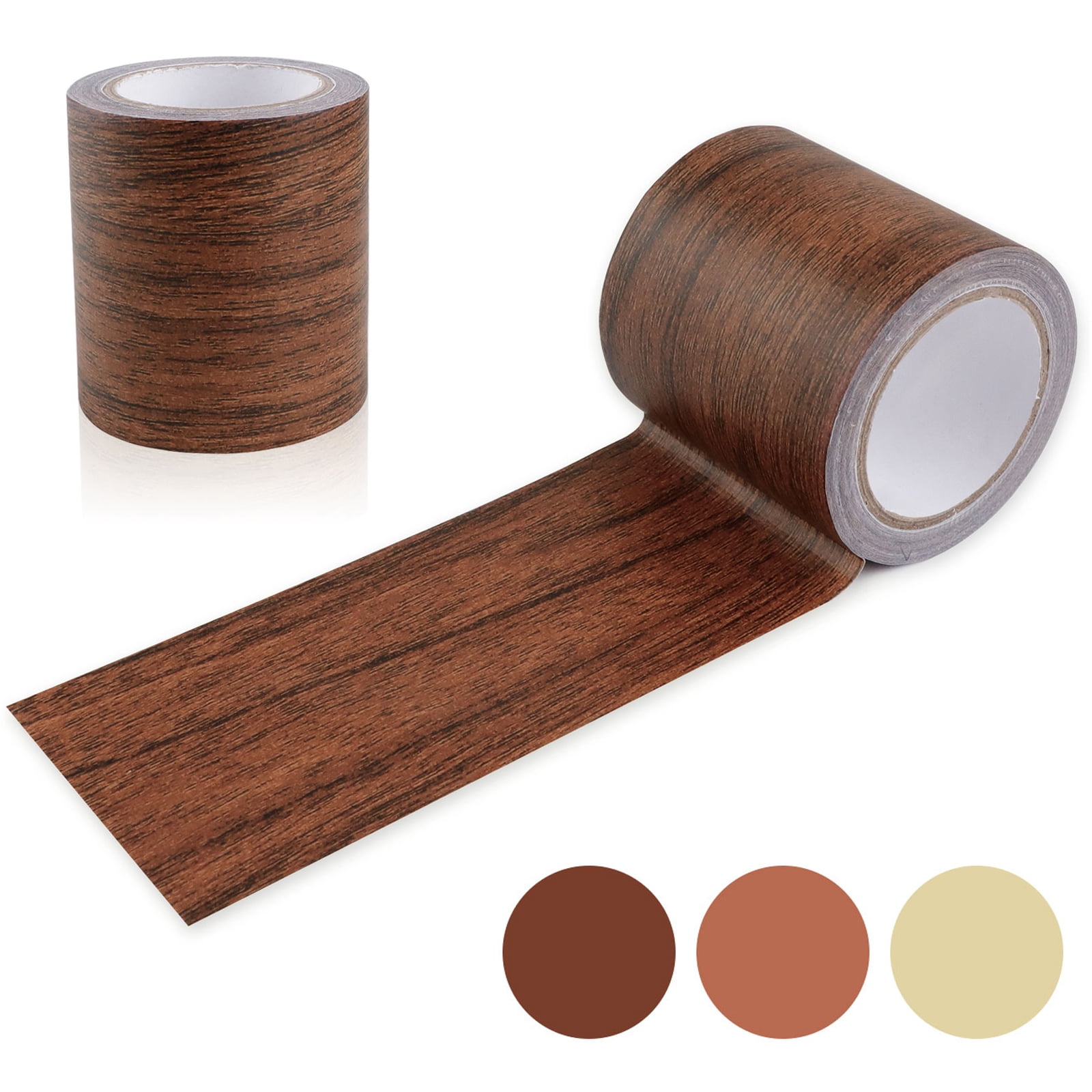 2 Roll Wood Colored Grain Tapes, Wood Printed Tape Strong Adhesive ...