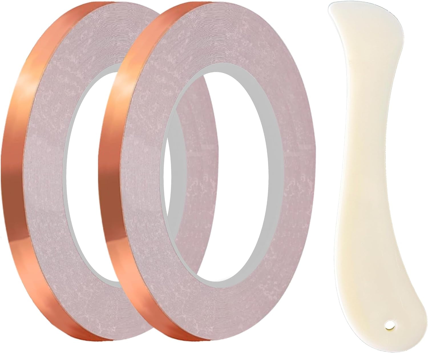 2 Rolls 1/4 inch Silver Backed Copper foil for Stained Glass - Walmart.com
