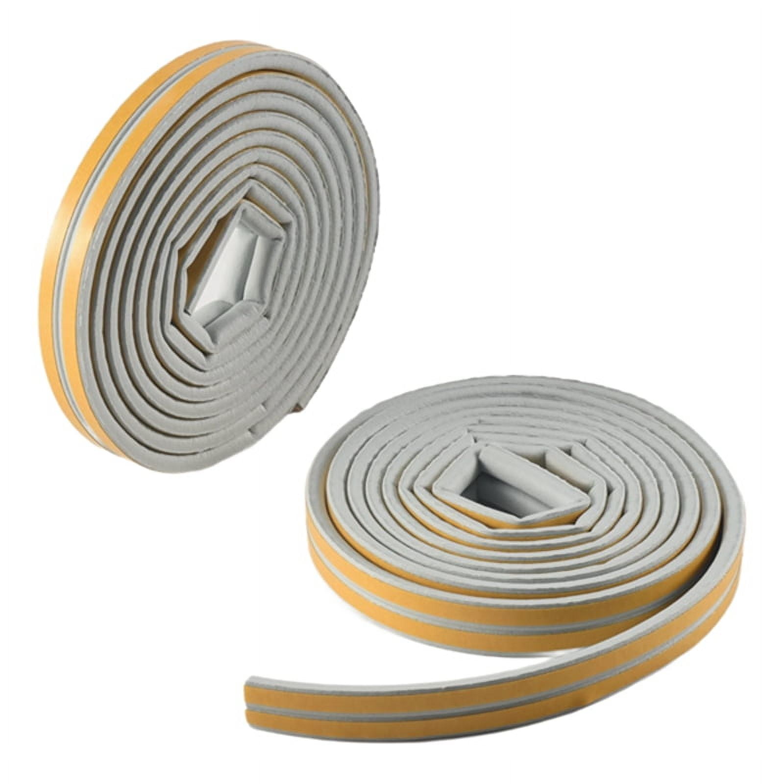 2 Rolls 10 M Draft Excluder for Doors and ,Draught Excluder Tape Rubber ...