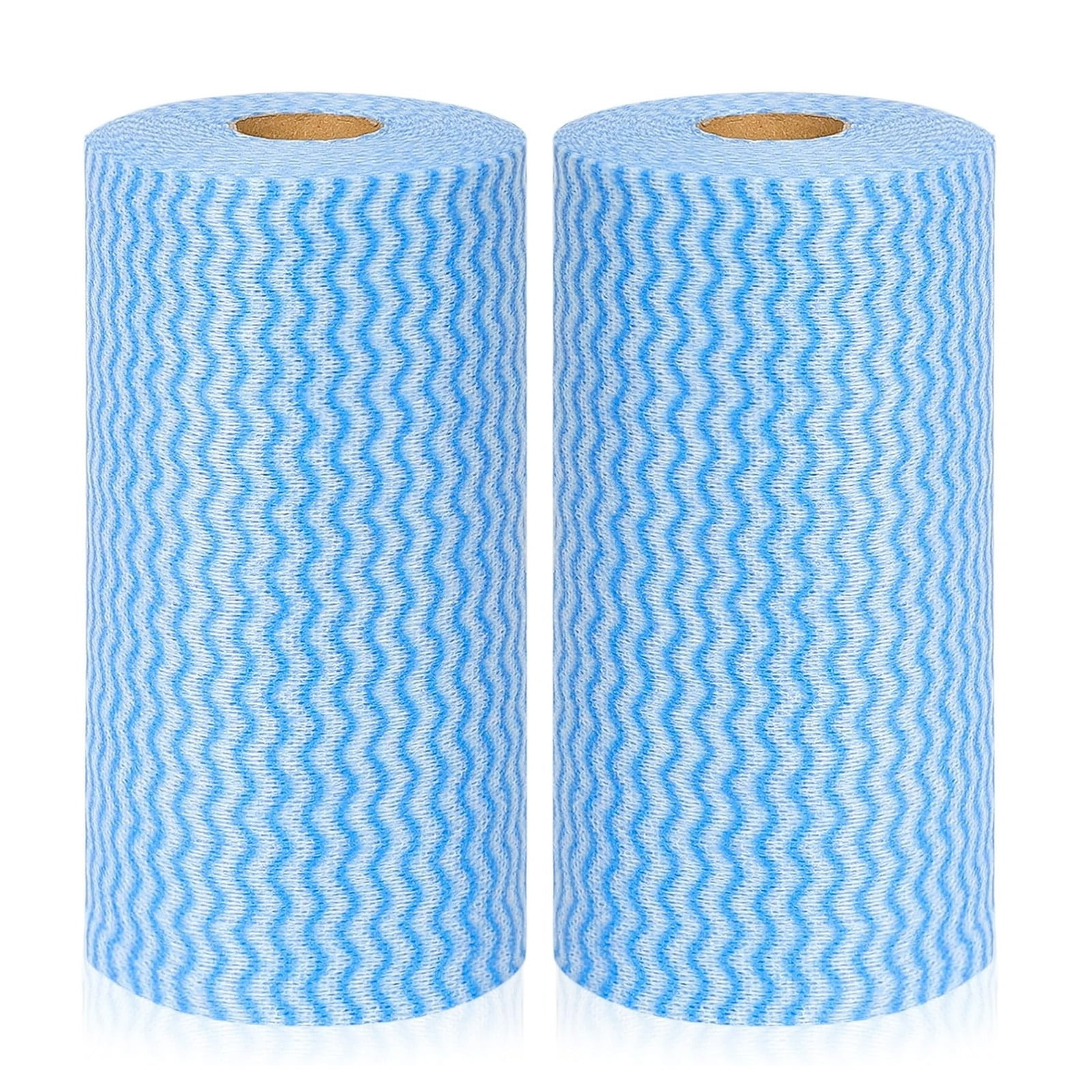 2 Rolls of 100 Sheets,Reusable Cleaning Wipe, Household &Kitchen Towels ...