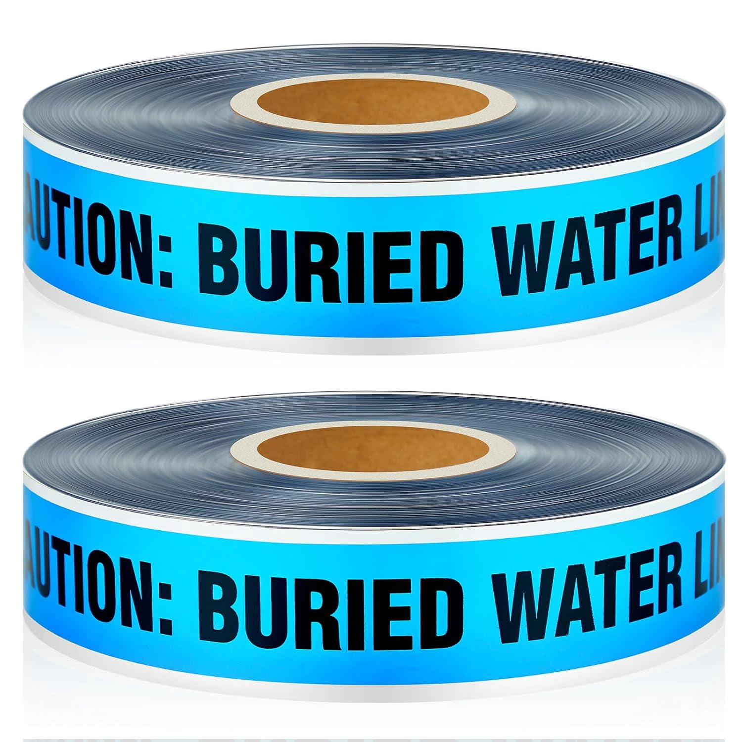 2 Rolls 1000 Feet Detectable Safety Tape 5 Mil Underground Detectable ...