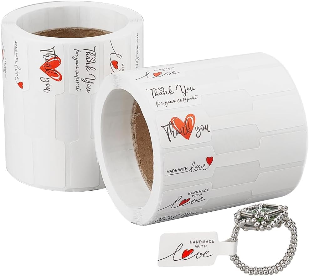 2 Rolls 1000pcs Price Label Stickers Jewelry Price Tags Stickers Roll ...