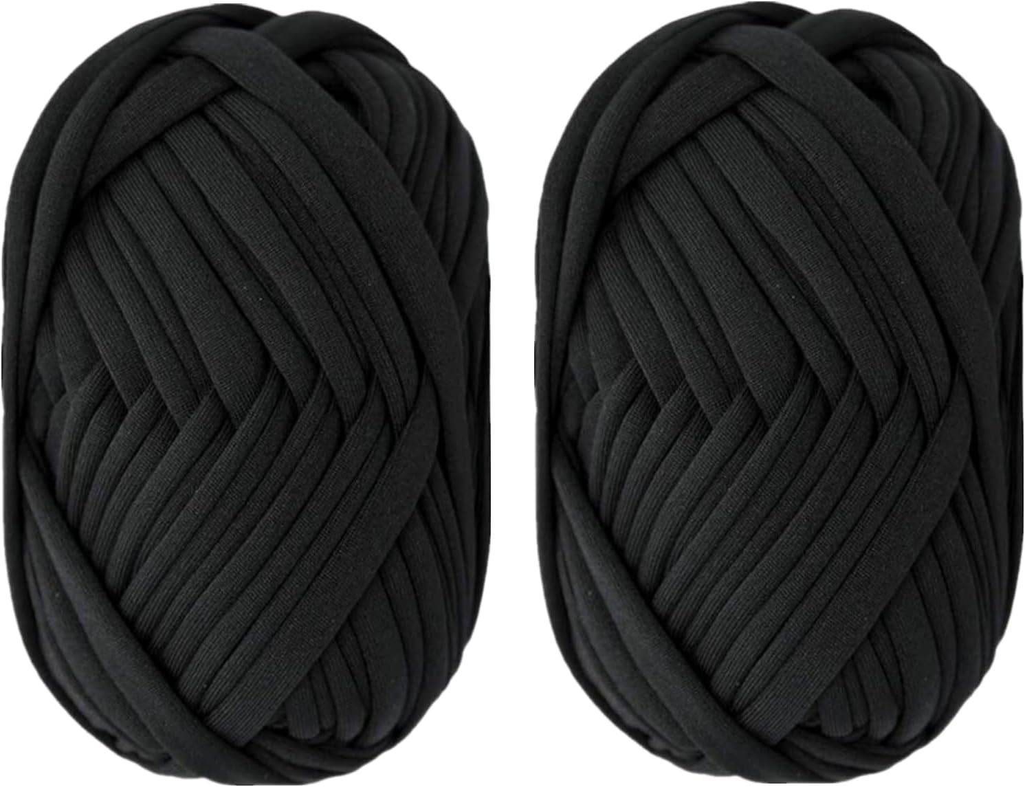 2 Rolls 100g/Roll T-Shirt Yarn Elastic Fabric Crochet Cloth Knitting ...