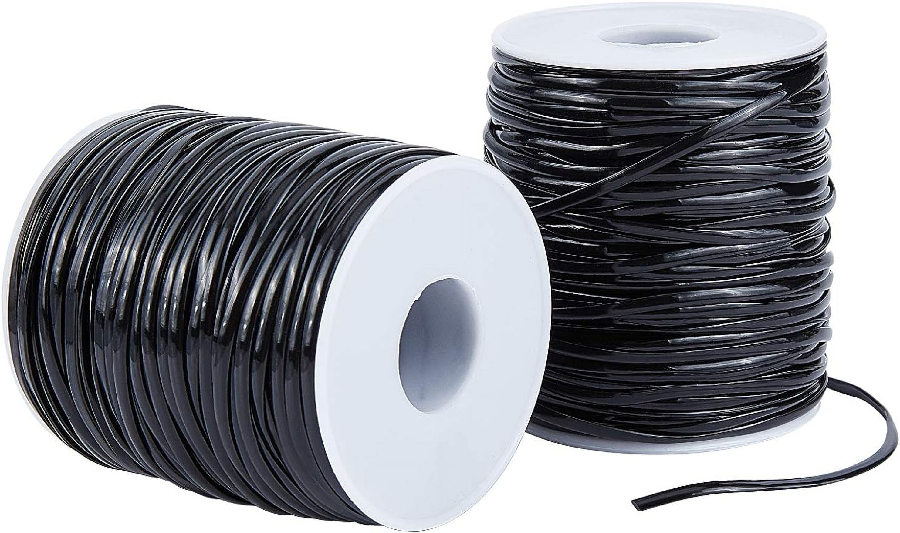 2 Rolls 100m Plastic Lacing Cord 2.3mm Lanyard String Beading Cords for ...
