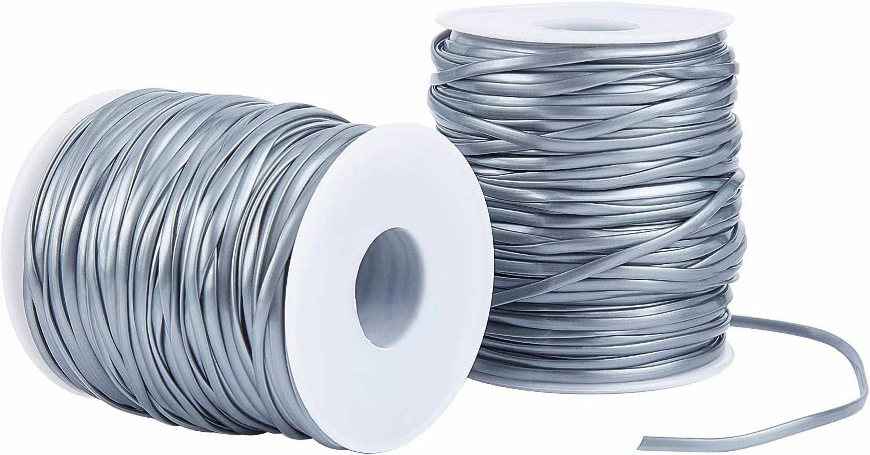 2 Rolls 100m Plastic Lacing Cord 2.3mm Lanyard String for Jewelry Craft ...