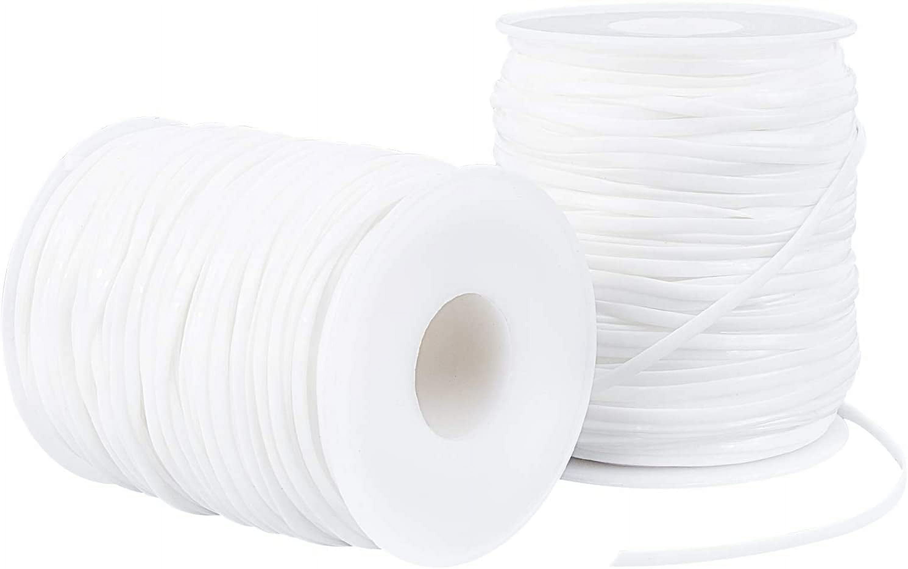 2 Rolls 100m Plastic Lacing Cord 2.3mm Lanyard String for Jewelry Craft ...