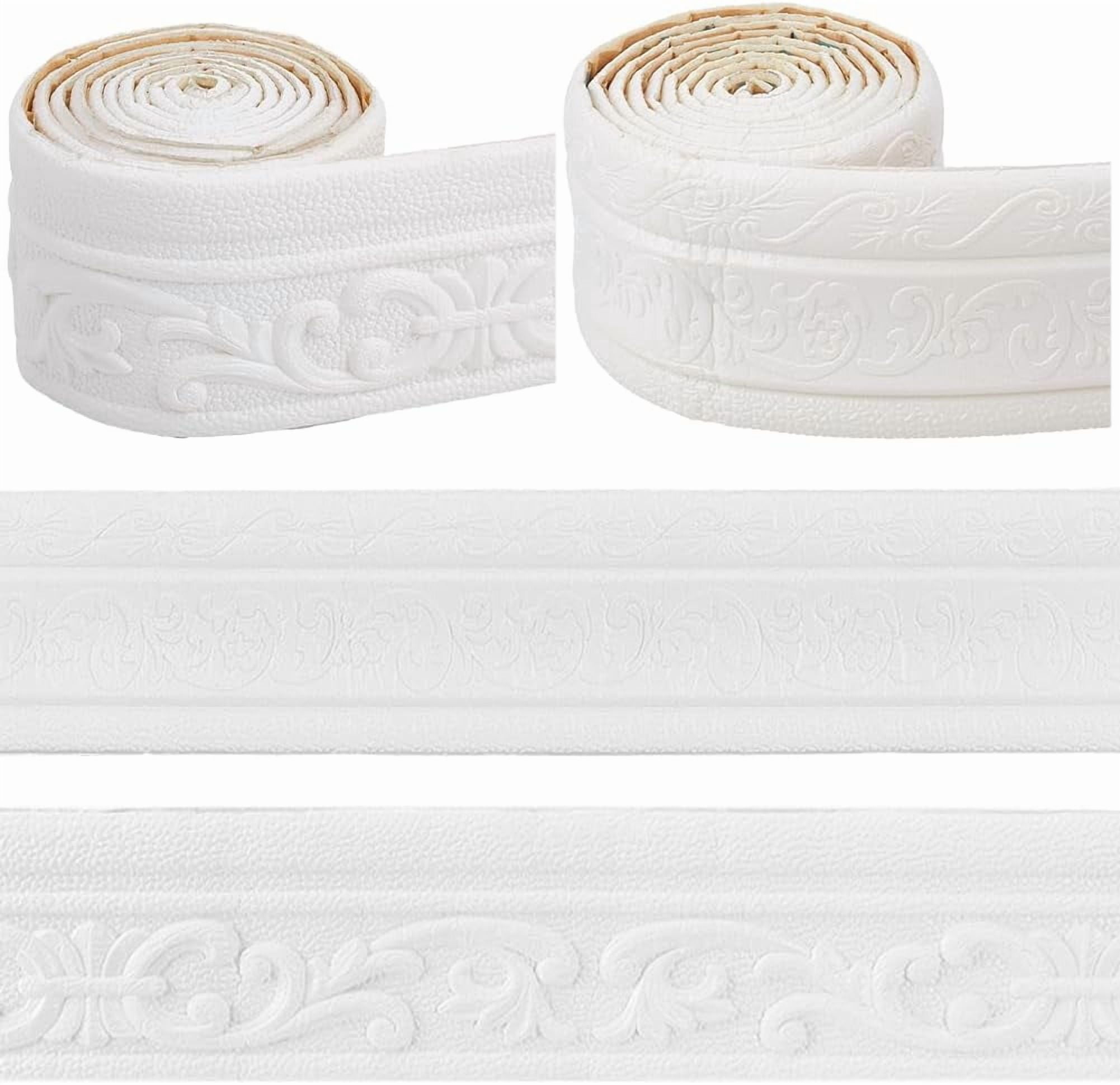 2 Rolls 171 Inch Wallpaper Border Peel and Stick Wall Molding Trim Self ...