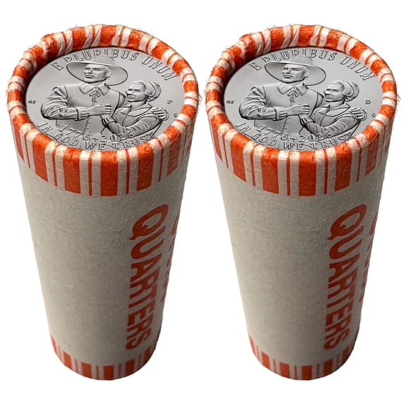 2 Rolls - 2026 Mayflower Compact Quarters - Both P & D Mints - America ...