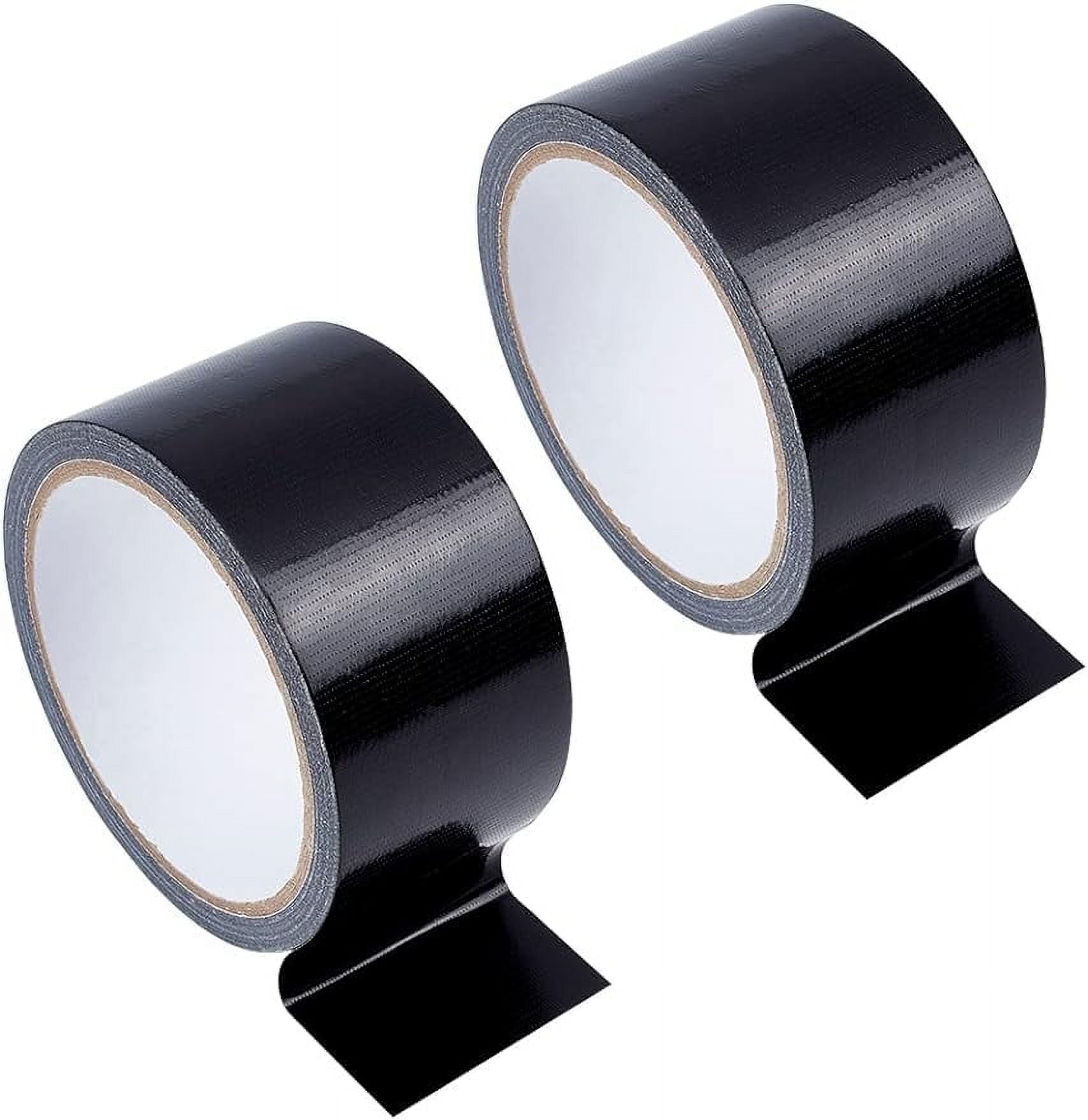 2 Rolls 21.8Yds x 1.8" Black Vinyl Repair Tape Bookbinding Repair Cloth ...