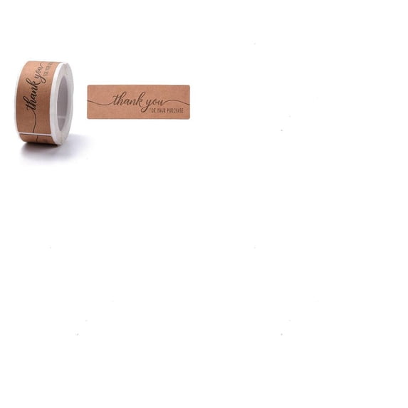 2 Rolls 240Pcs Self-Adhesive Stickers Paper Gift Tag Rectangle Decals ...