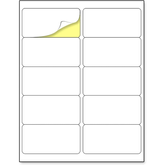 2 Rolls 4x6 Direct Thermal Shipping Labels, 250 Labels/Roll, 1'' Core ...