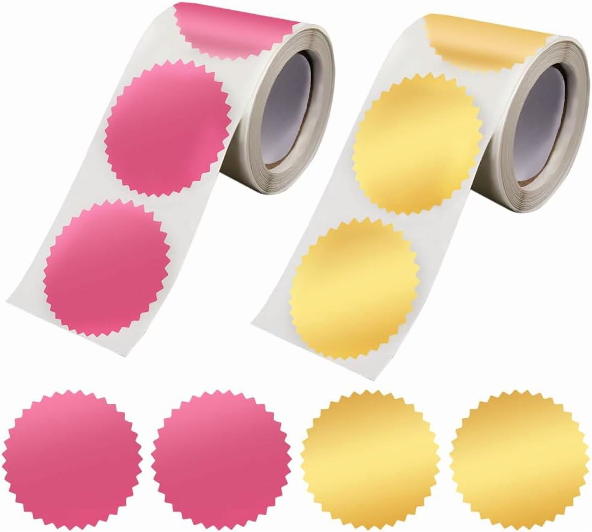 2 Rolls 500Pcs Seals Stickers Label 2"(50mm) Self Adhesive Round Blank ...