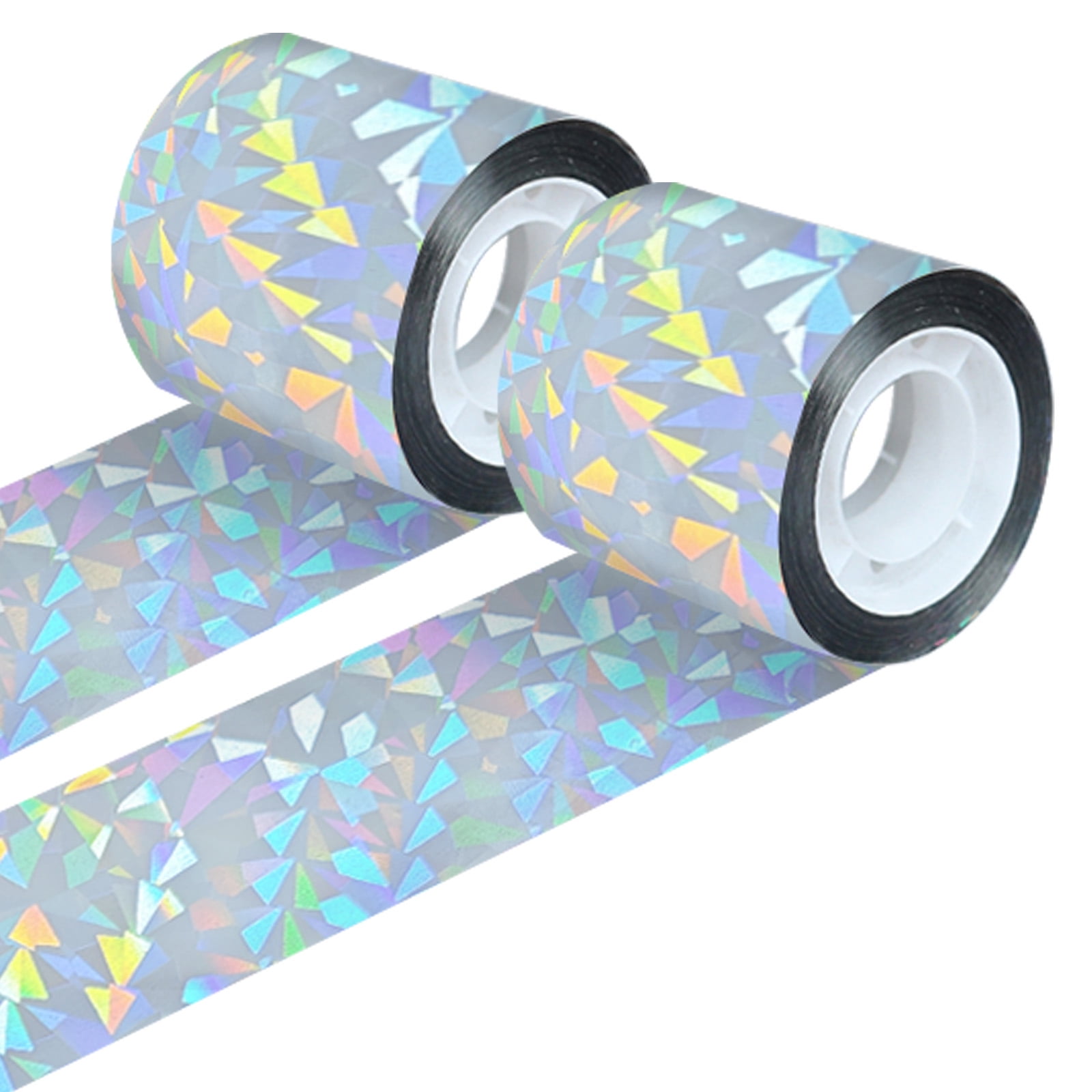 2 Rolls 524.9 Ft Double Sided Reflective Bird Scare Tape, Holographic ...