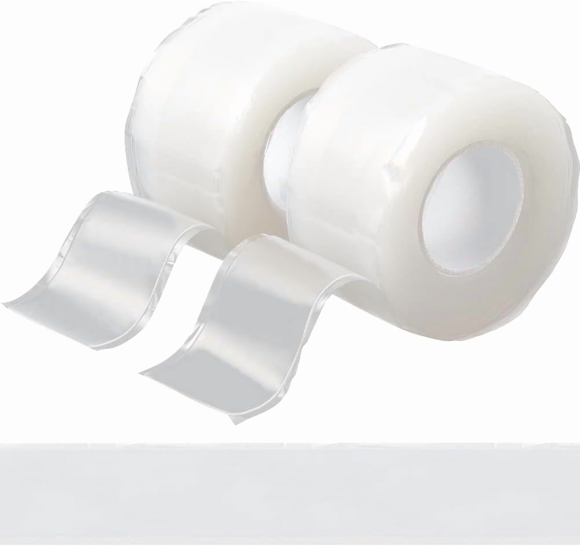 2 Rolls 6m*25mm Self Fusing Silicone Tape Clear Waterproof Repair ...