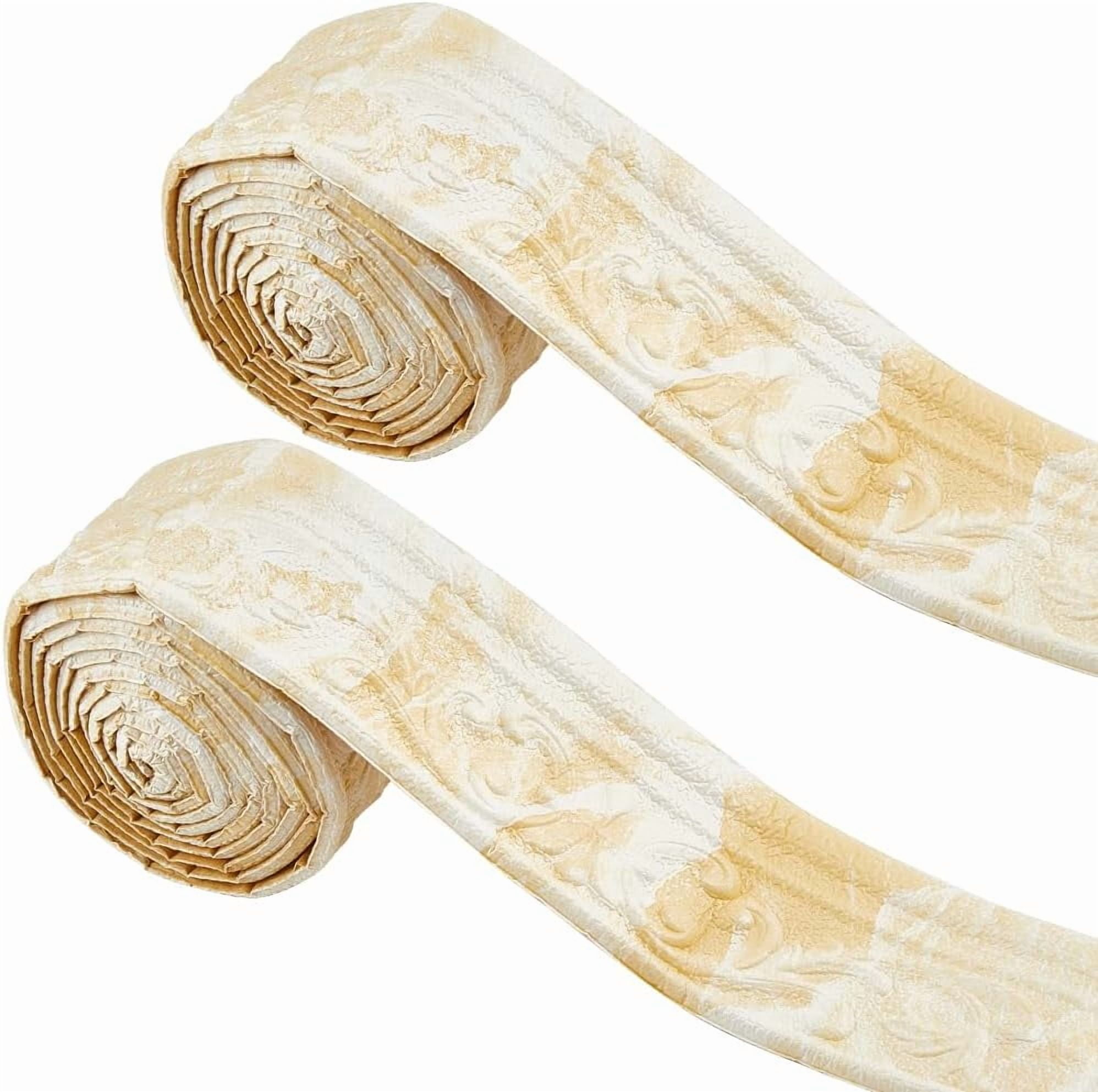 2 Rolls 91x3 Inch Self Adhesive Molding Baseboard Trim Peel and Stick ...