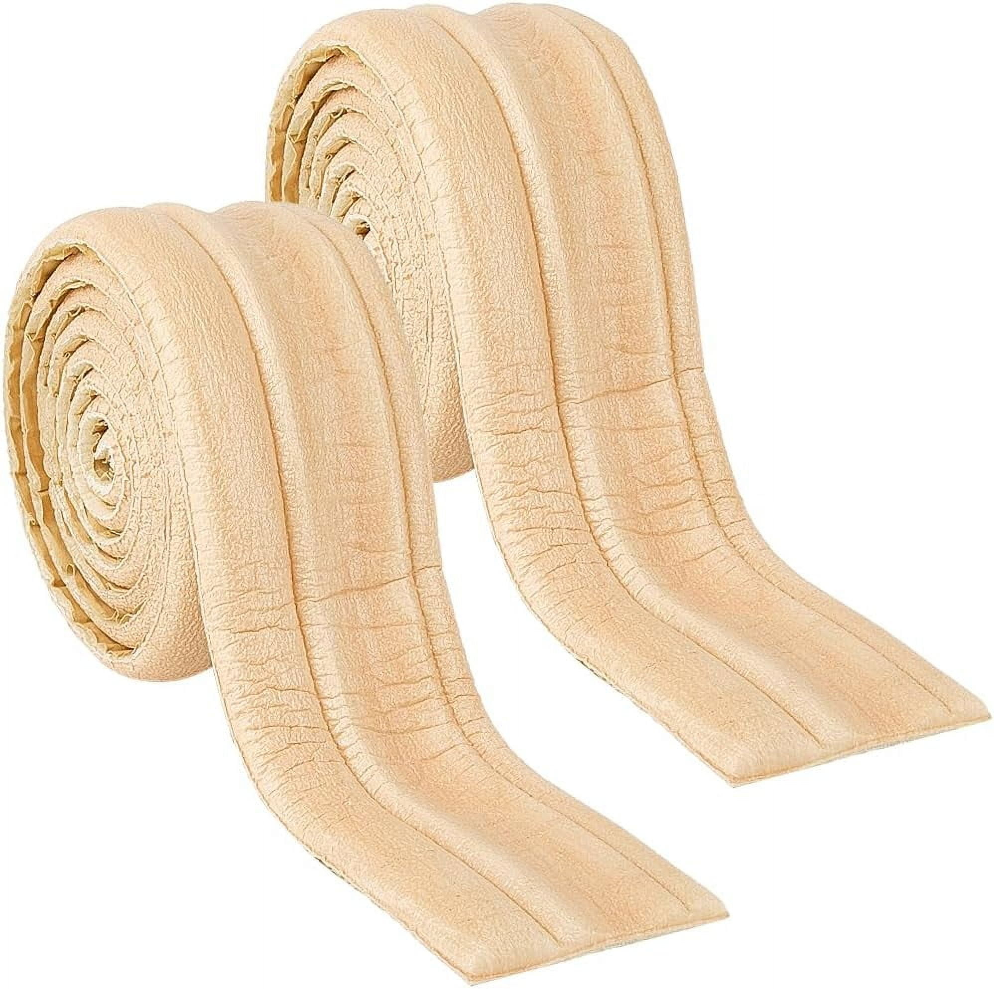 2 Rolls 93x3 Inch Flexible Mirror Wall Base Edging Frame Lines for Home ...