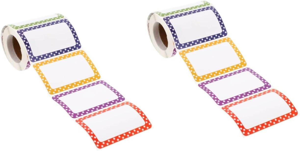 2 Rolls Adhesive Gift Tags Removable Labels Alphabet Tabs Removable ...
