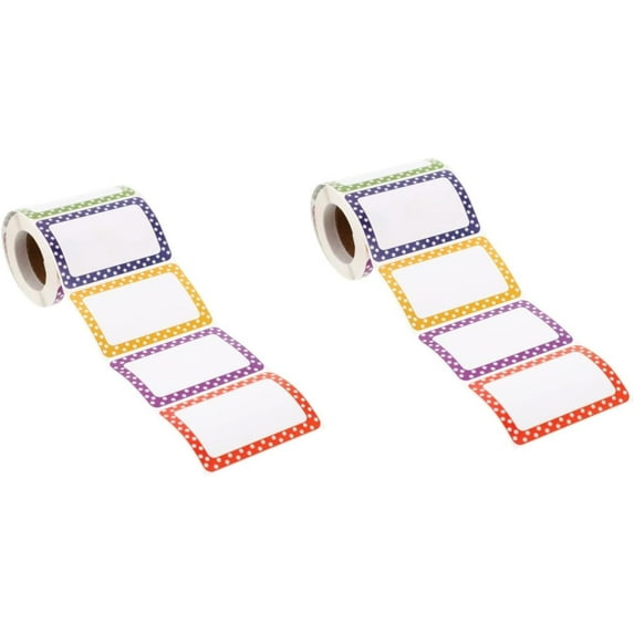 2 Rolls Adhesive Gift Tags Removable Labels Alphabet Tabs Removable ...