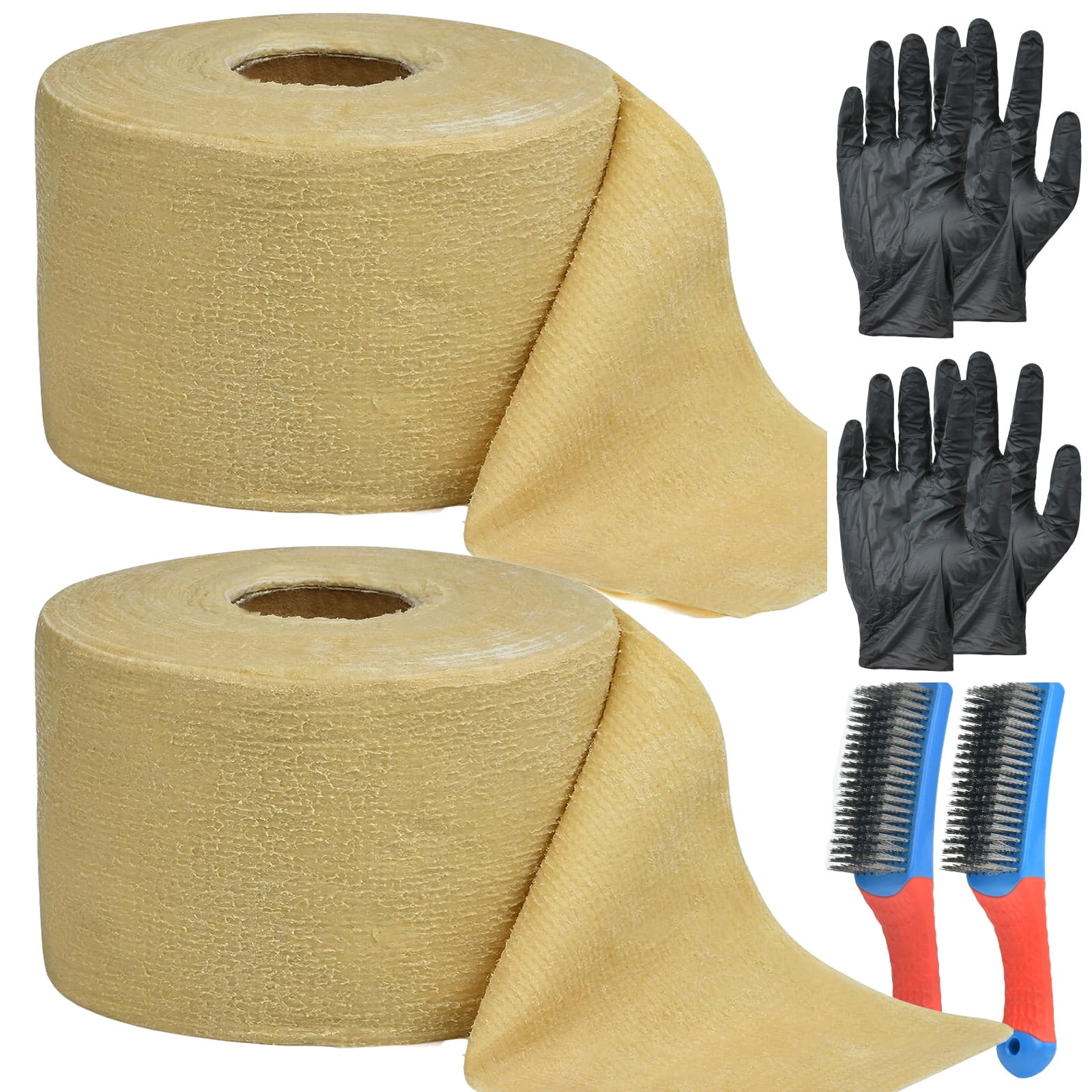 2 Rolls Anti Corrosion Pipe Wrap Tape 4"x10m,Tube Edge Reinforcing ...
