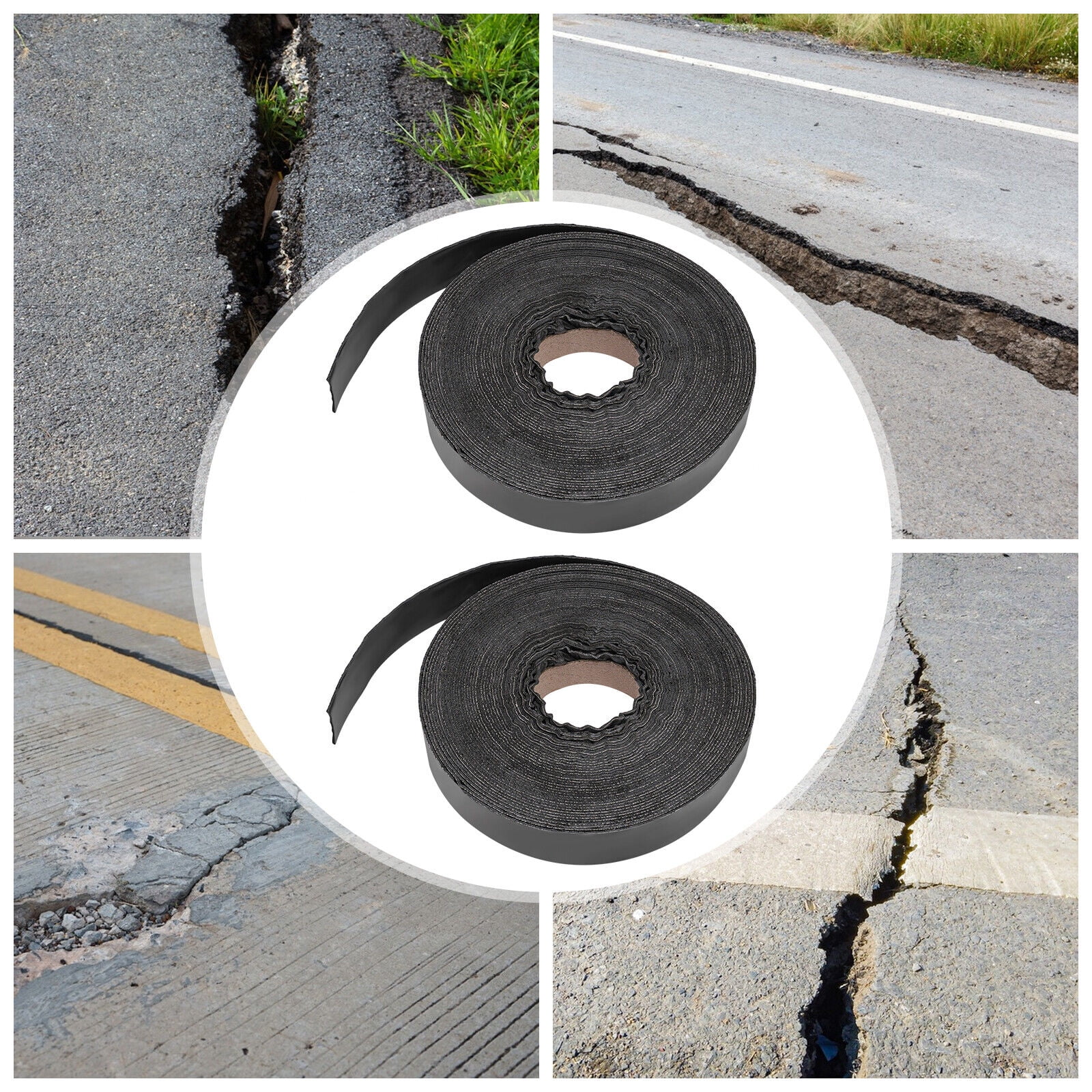 2 Rolls Asphalt Crack Filler Tape Self-Adhesive Pavement Tape Driveway ... 2 Rolls Asphalt Crack Filler Tape Self-Adhesive Pavement Tape Driveway ...