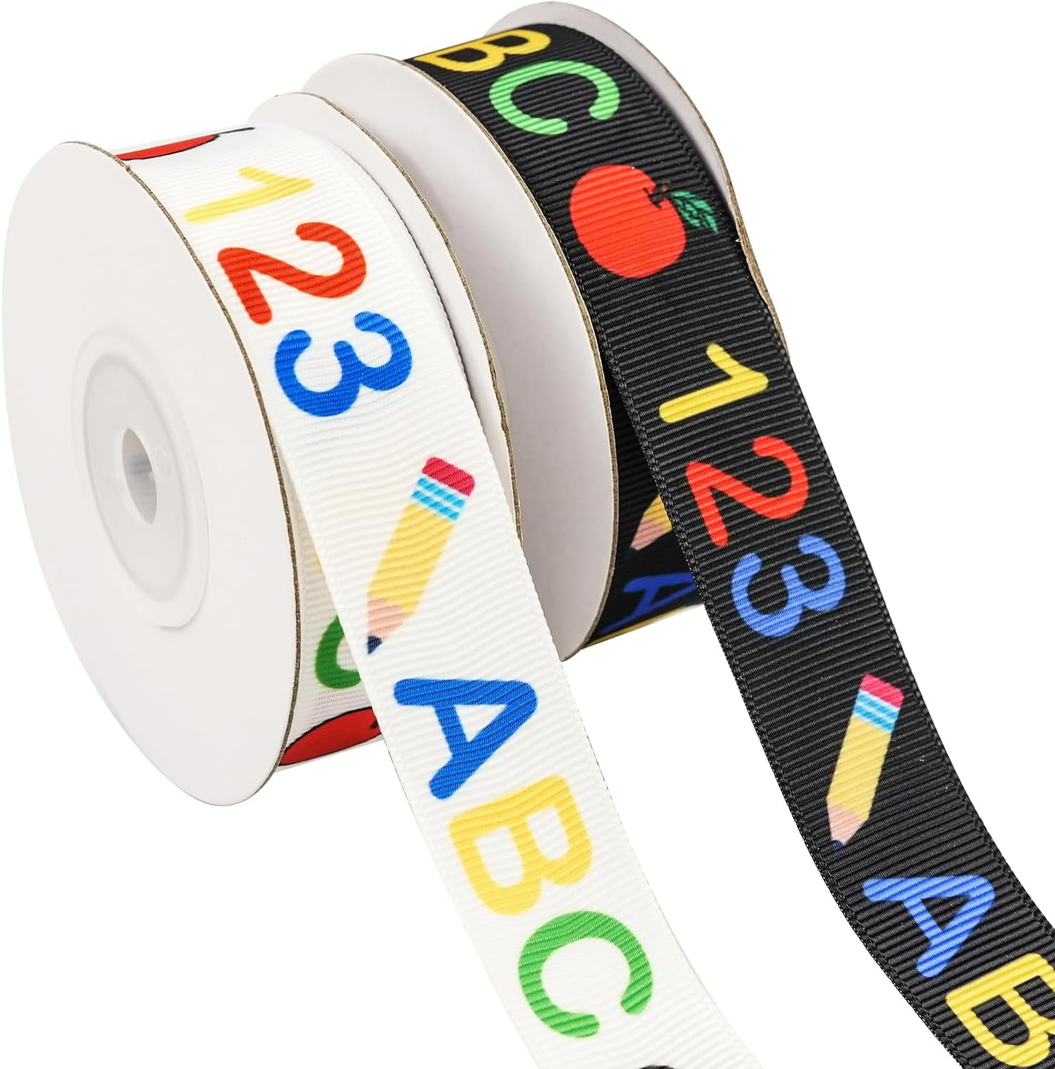 2 Rolls Back to School Ribbon for Crafts Teacher Ribbon for Gift ...