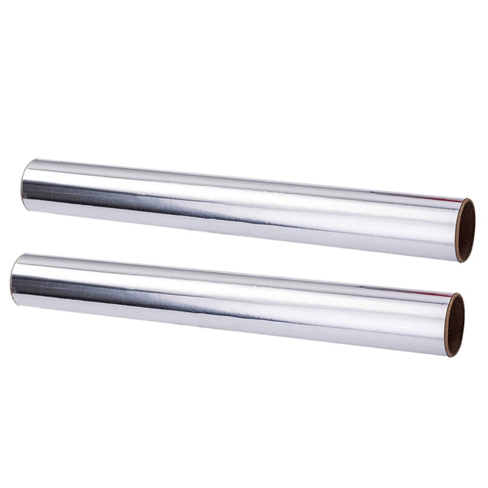 2 Rolls Barbecue Tinfoil Paper Baking Grilling Aluminum Heavy Duty ...