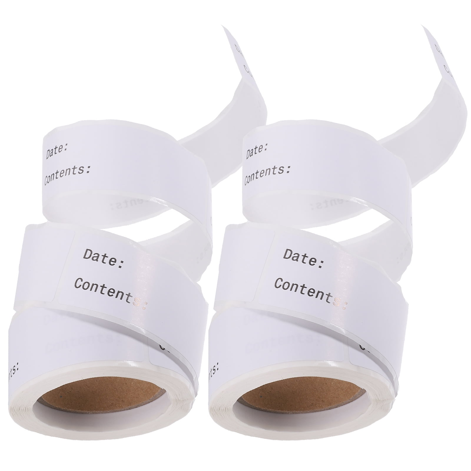 2 Rolls Blank Food Labels Multi-Function Label Stickers Note Marking ...