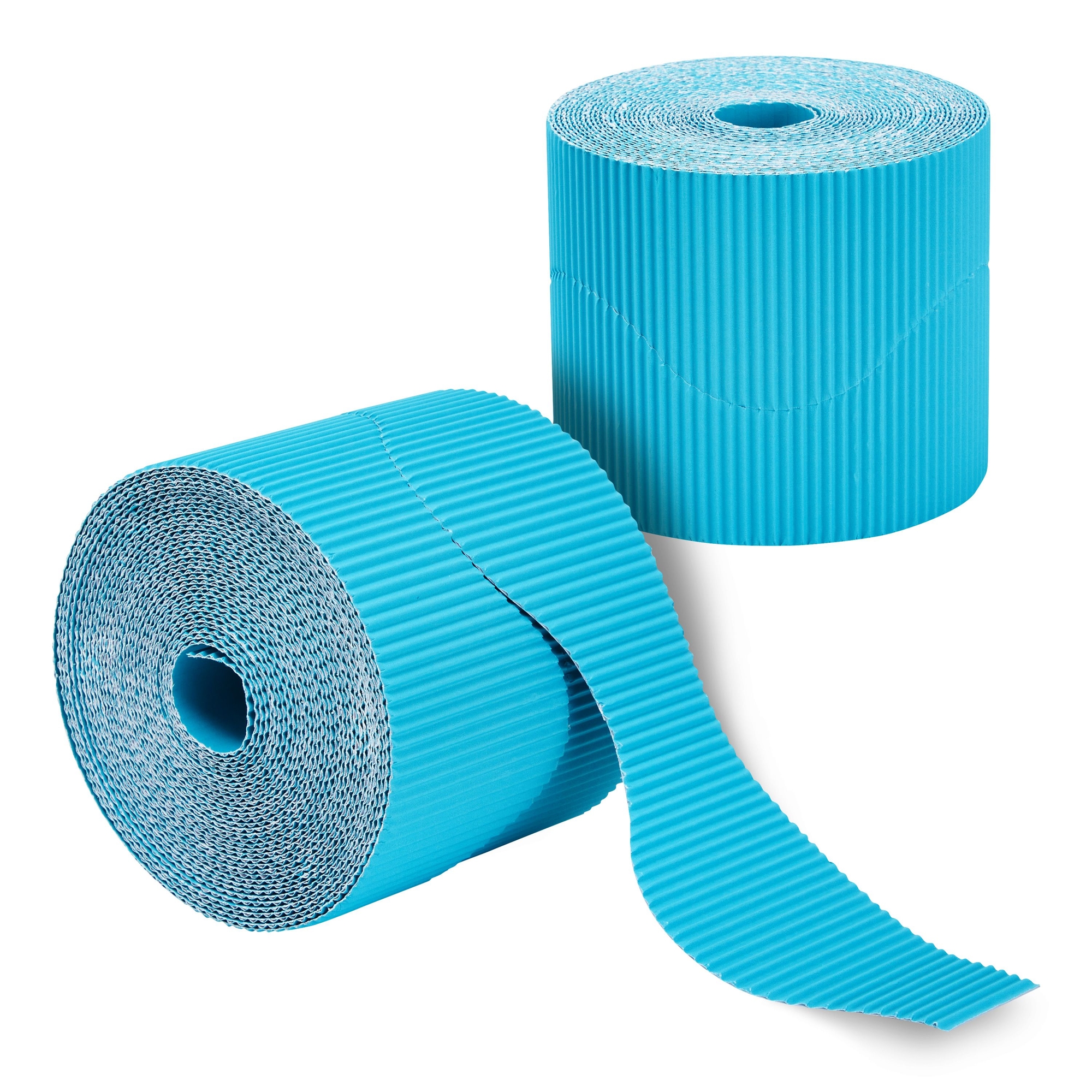 2 Rolls Blue Scalloped Bulletin Board Border Strips for Classroom, 2 in ...