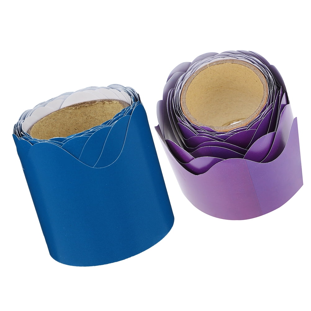 2 Rolls Border Decorative Paper Fringe Borders Bulletin Board ...