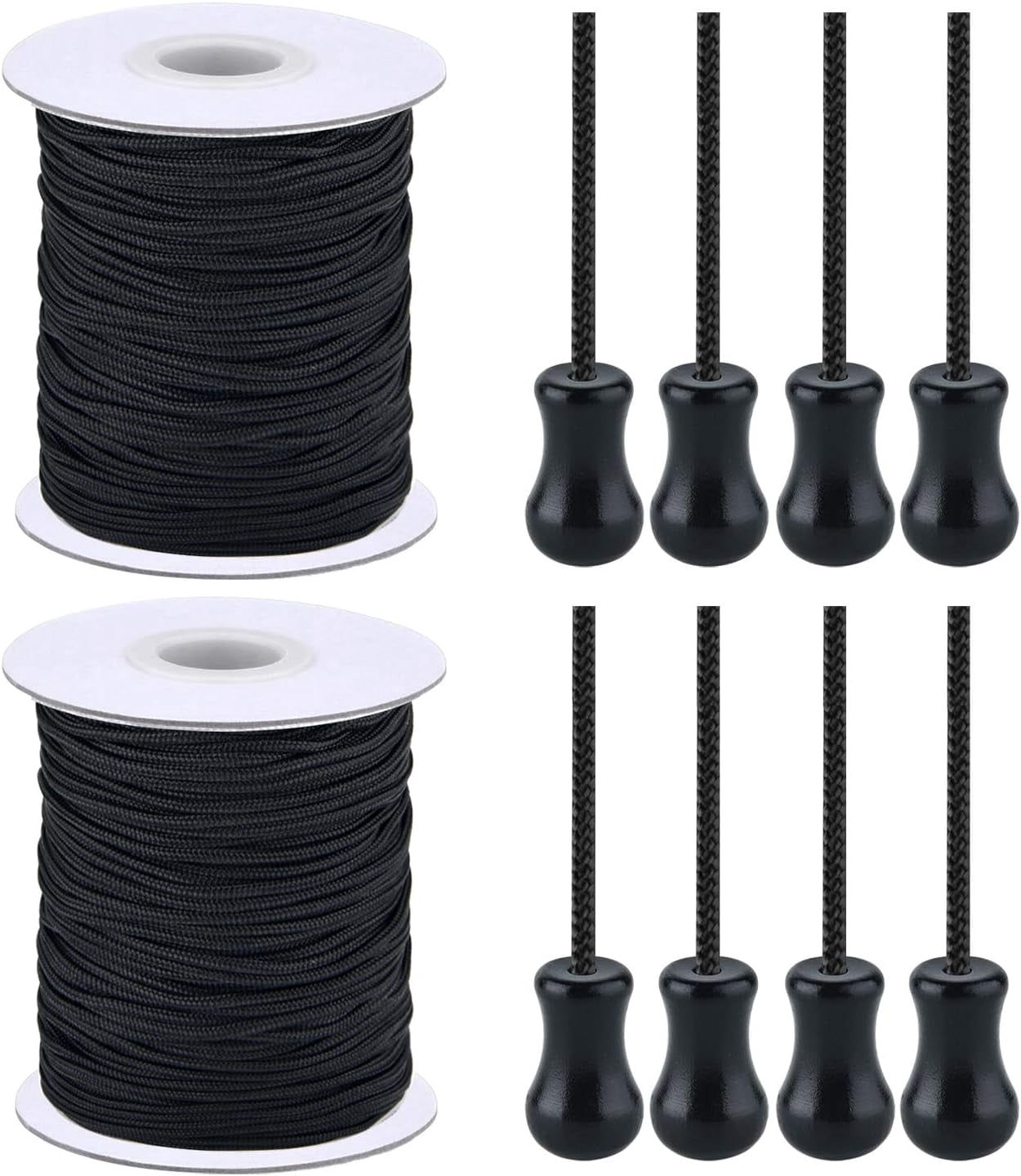 2 Rolls Braided Lift Shade Cord, Nylon for Roman Window Shades, 55 ...