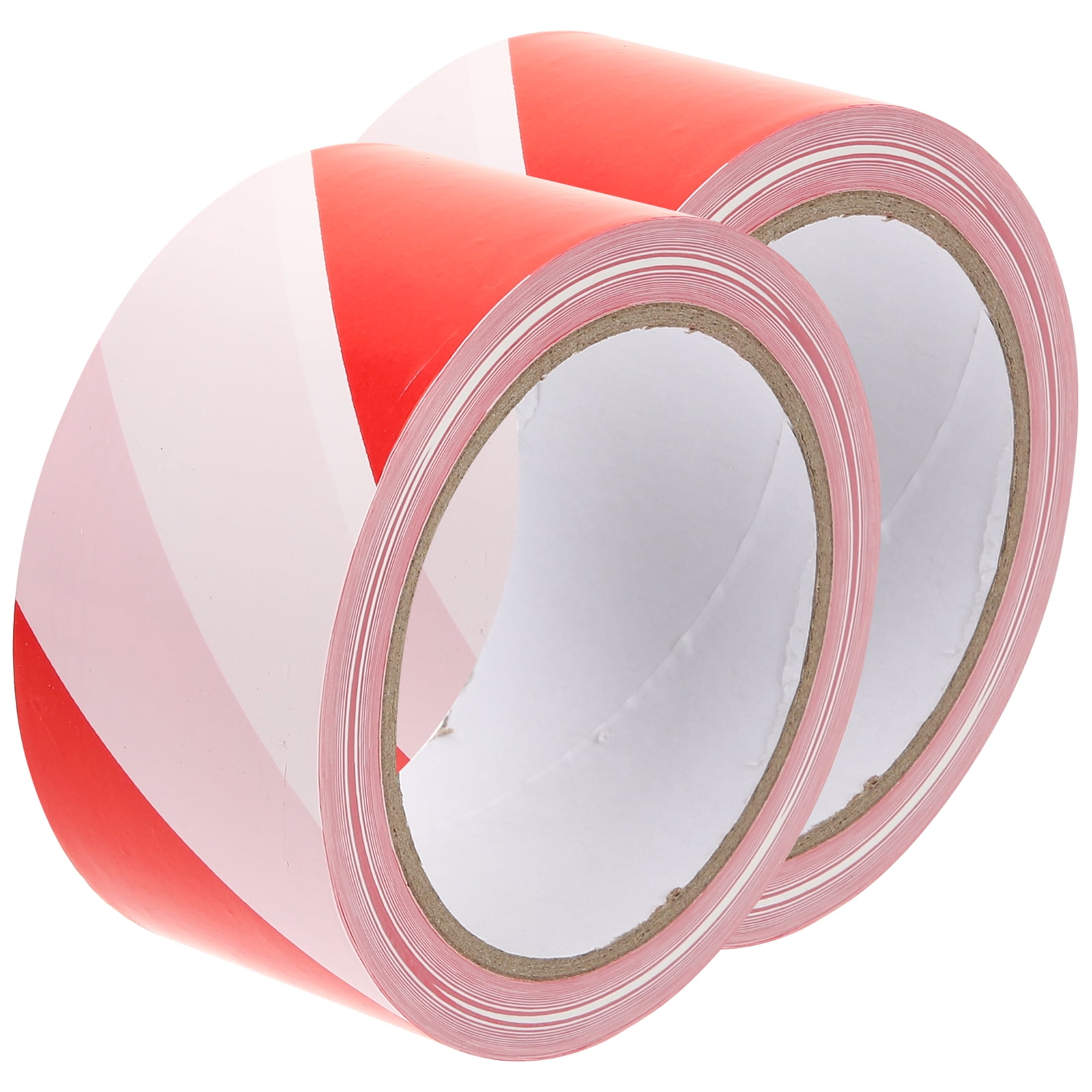 2 Rolls Caution Tape Reflector Red and White Cordon Non-sticky Warning ...