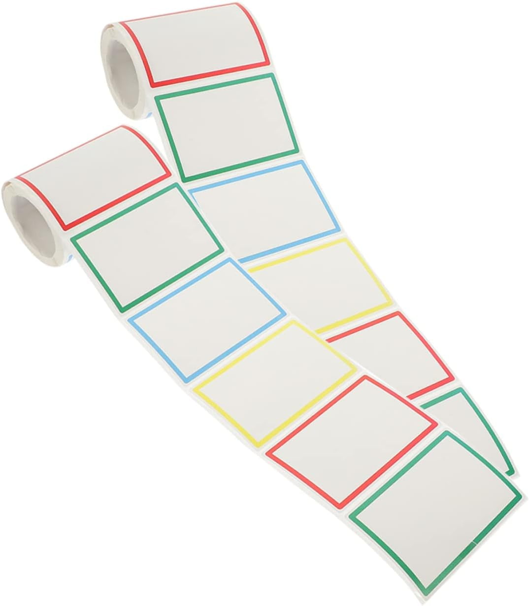 2 Rolls Classification Labels Stationery Sticky Blank Home Sticker ...