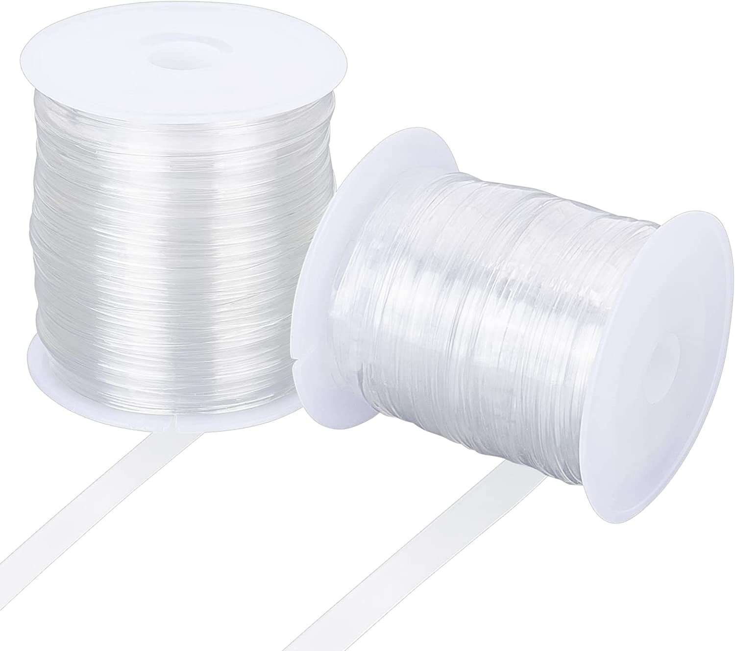 2 Rolls Clear Elastic Strap 0.24"/0.31" Width 32.8 Yards Total ...