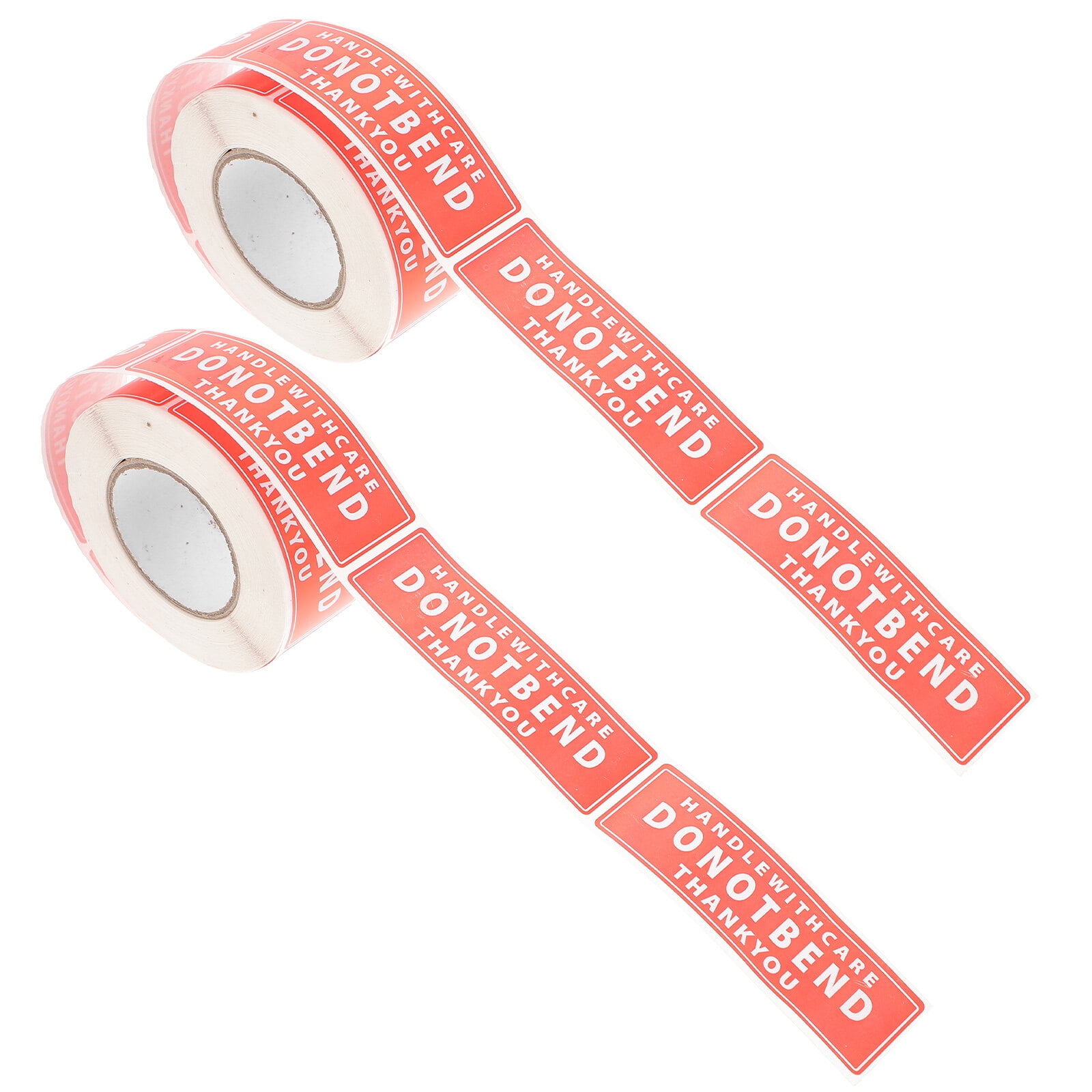 2 Rolls Clear Stickers Warning Stickers Shipping Warning Labels 7.5X7X2 ...