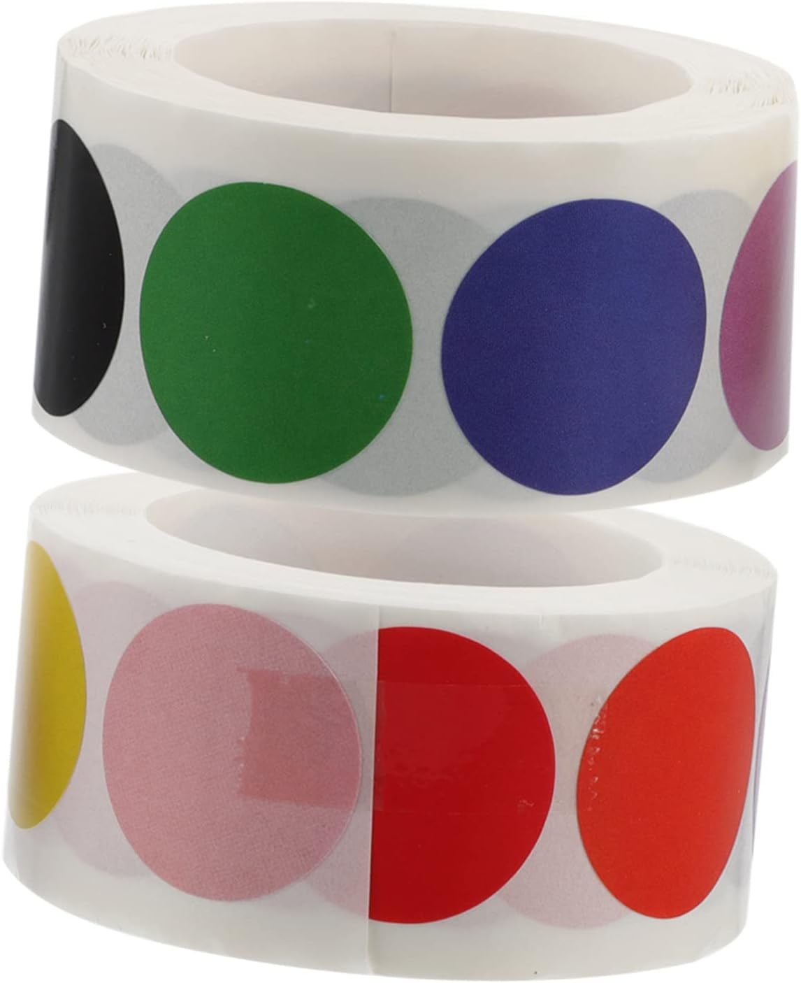 2 Rolls Color Coded Dot Stickers Colored Labels Color Dots Stickers ...