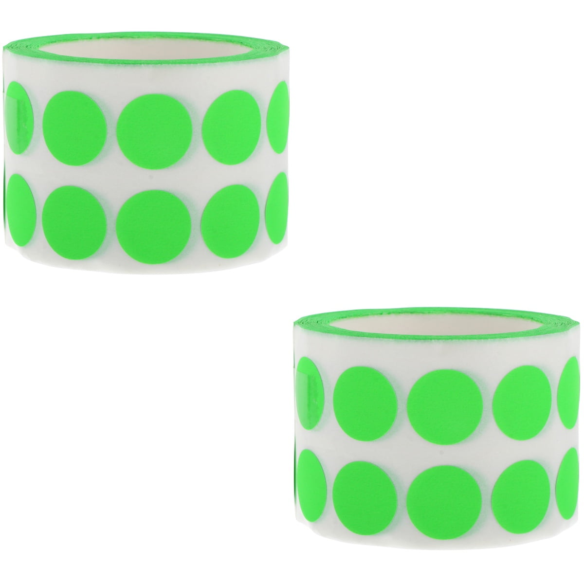 2 Rolls Color Coded Stickers Scrapbooking Letter Colored Dot Green ...