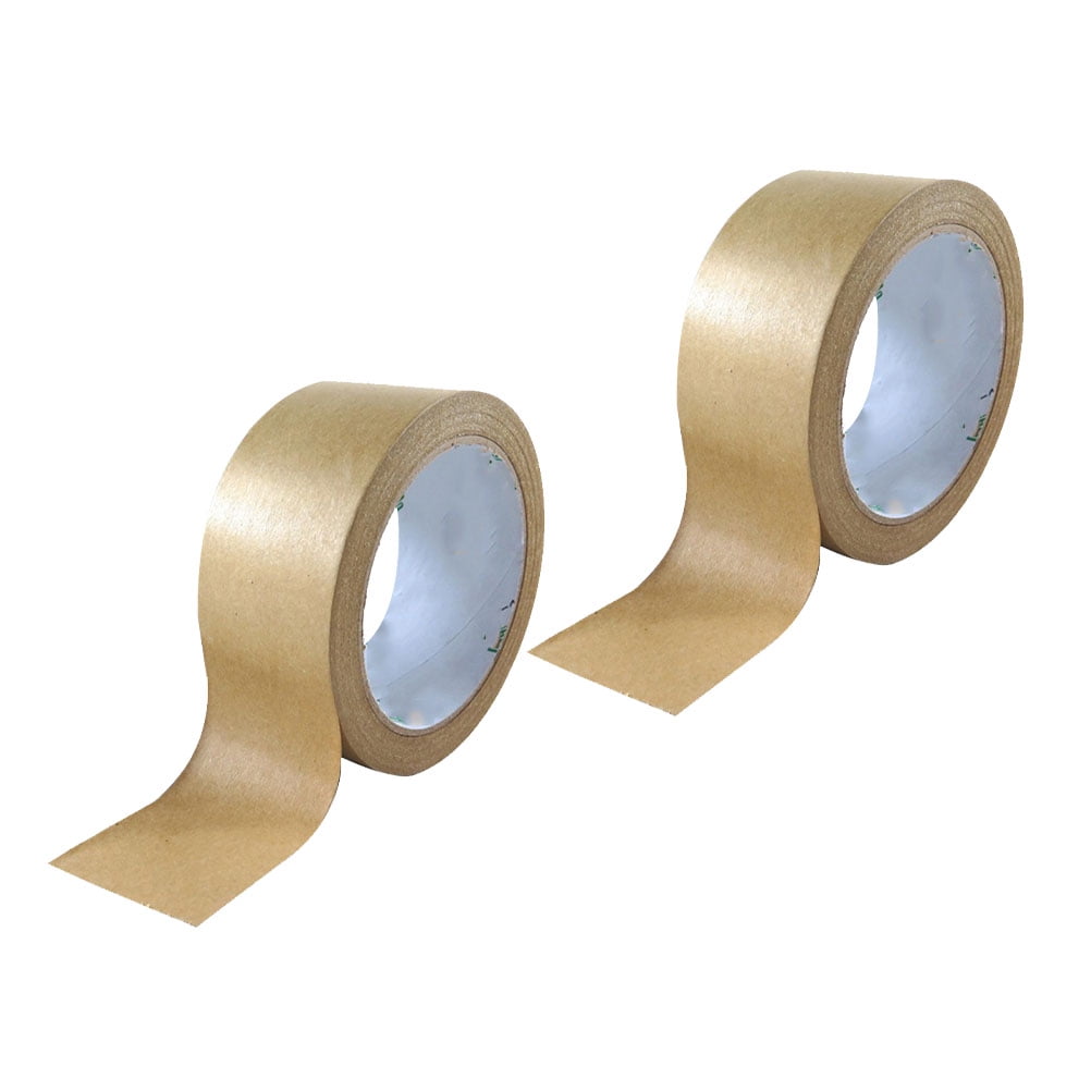 2 Rolls Decor DIY Paper Tape Kraft Paper Tape Gift Wrapping Tape Brown ...