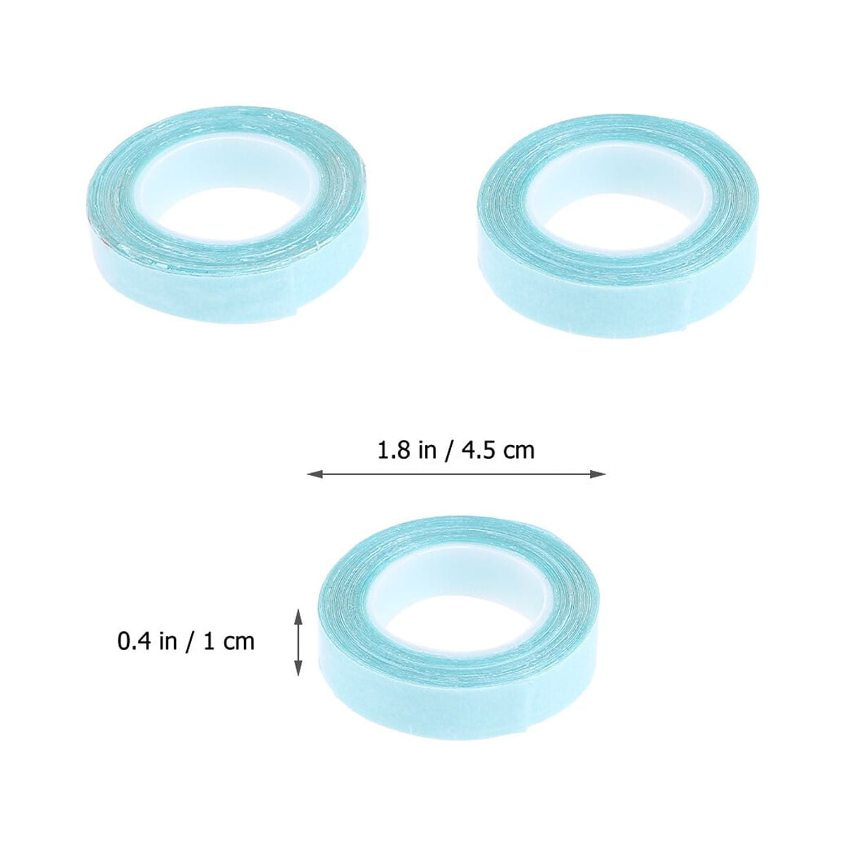 2 Rolls Double Sided Tape Lace Wigs Hair Toppers for Women Blue ...