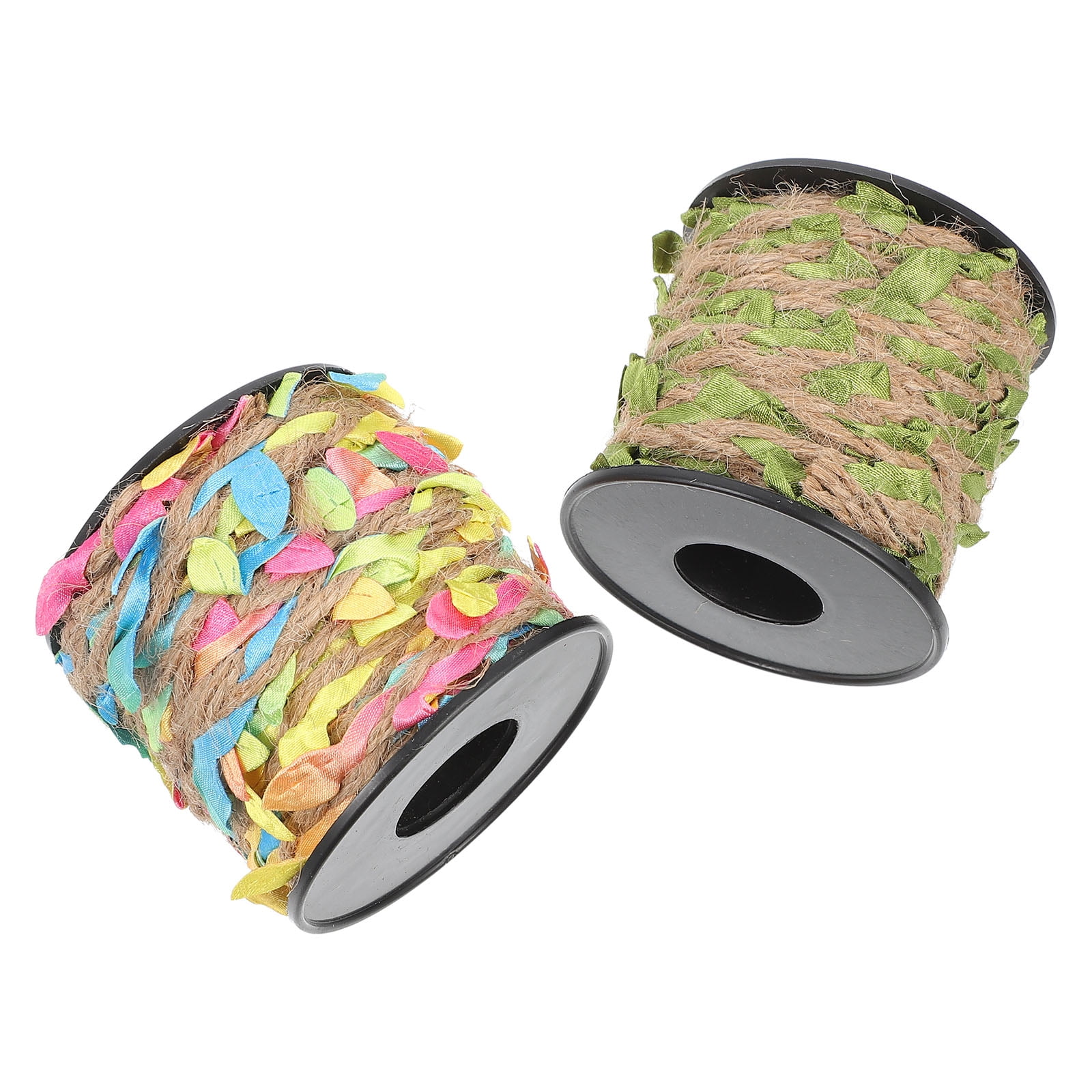 2 Rolls Fake Leave Ropes Artificial Fake Leaves Rope DIY Craft Supplies ...