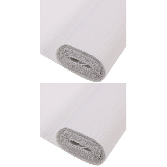 2 Rolls Floral Crepe Paper Packing Greenery Decor Gift Packaging Craft ...