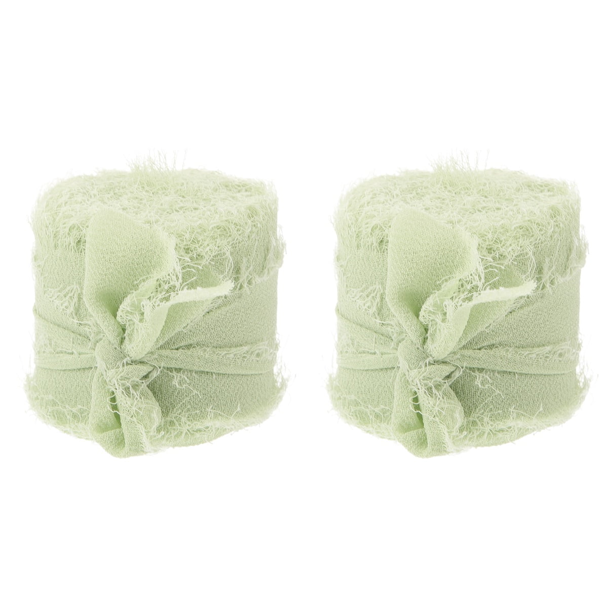 2 Rolls Fringe Ribbon Silk-like Ribbons Smooth Ribbons Flower Wrapping ...