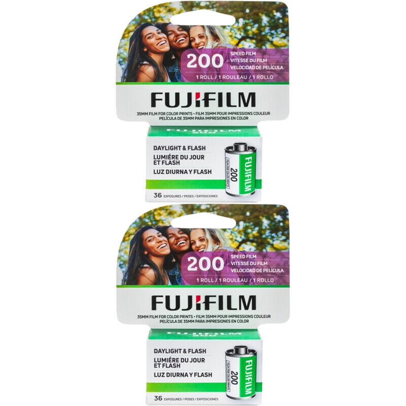 2 Rolls Fuji Fujicolor ISO 200 36 exp. 135-36 35mm Color Film - Walmart.com