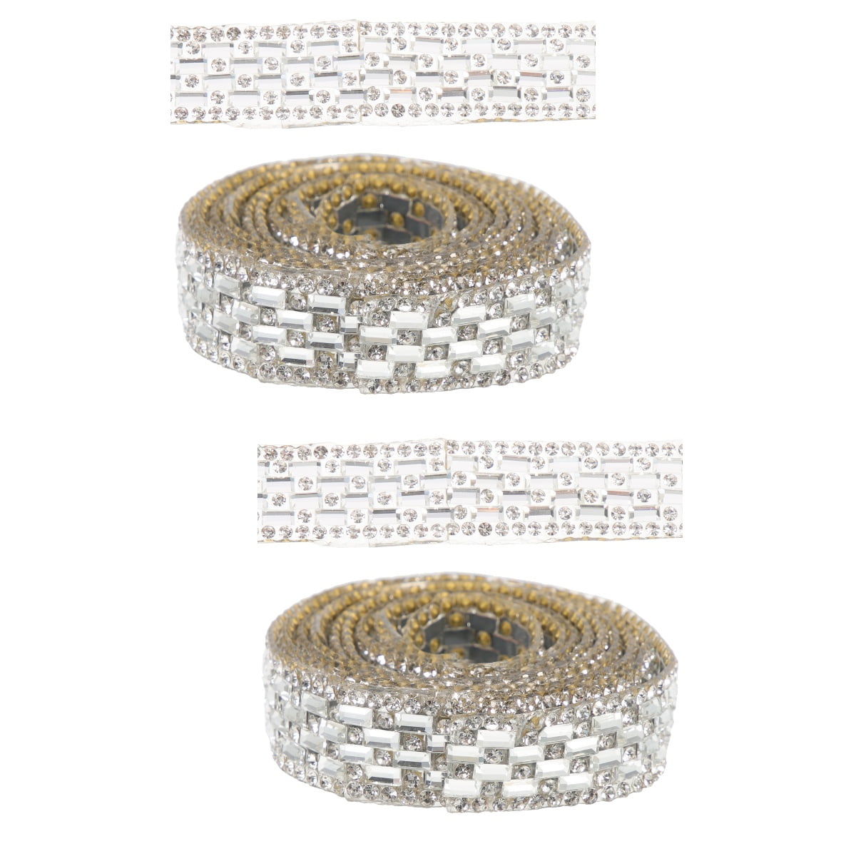 2 Rolls Glass Rhinestone Band Wall Decoration DIY - Walmart.com