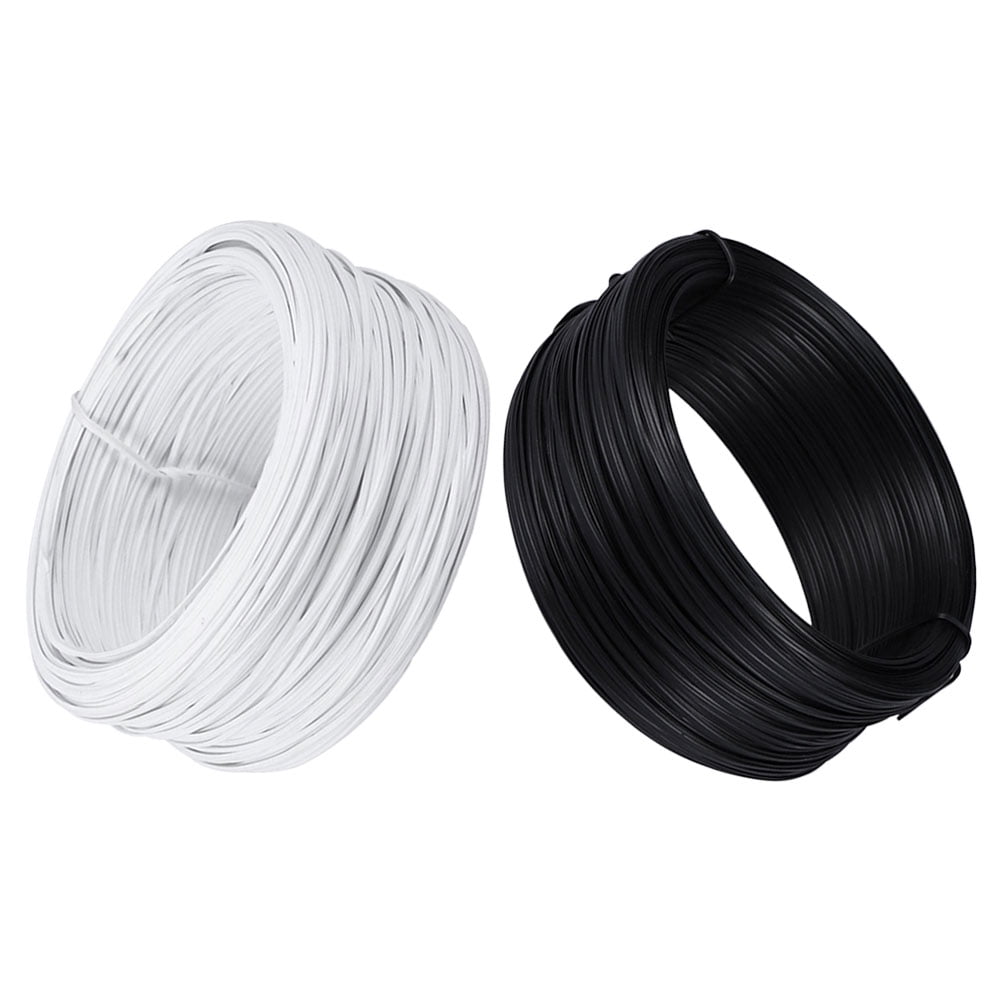 2 Rolls Glued and Tied Electrical Cable Ties Binding Wire Pvc Wrapped ...