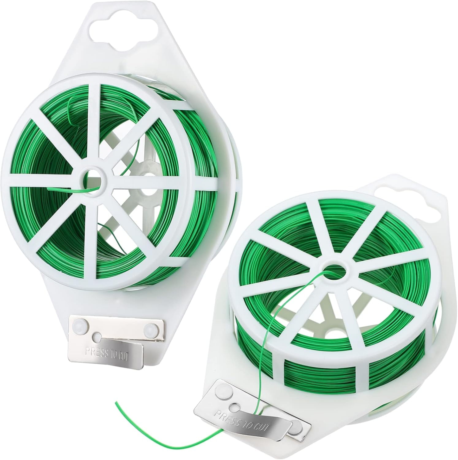 2 Rolls Green Jute String Twine for Plant Support Vine Tie Straps ...