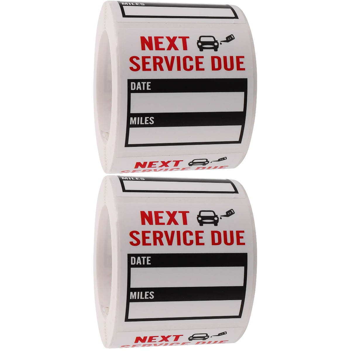 2 Rolls Hanging Oil Diffuser for Car Service Reminder Sticker 5x5x0.1cm ...