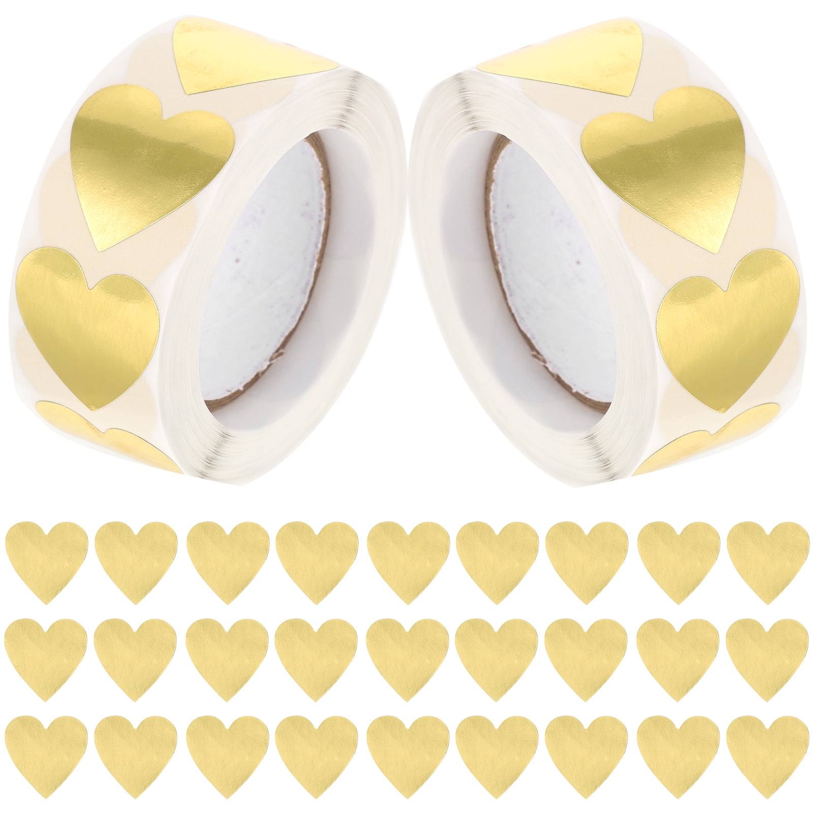 2 Rolls Heart Seal Label Sticker Wedding Stickers Small Business ...