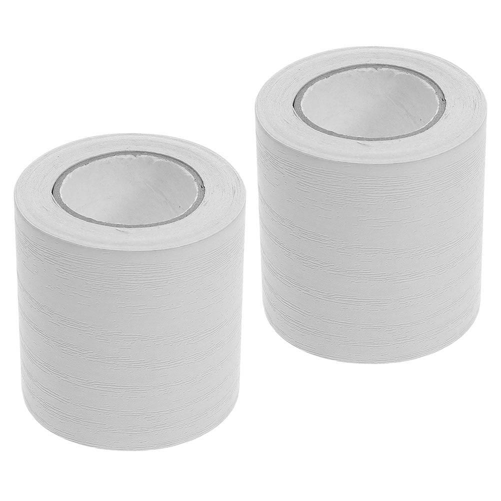FENGGUIQU 2 Rolls Self Adhesive PVC Baseboard Wall Molding Trim for ...